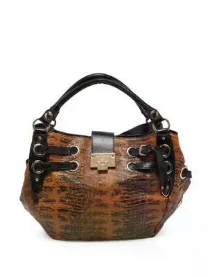 JIMMY CHOO Riki Lizard-effect Handbag