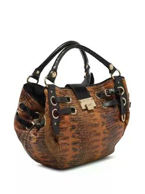 JIMMY CHOO Riki Lizard-effect Handbag