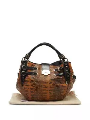 JIMMY CHOO Riki Lizard-effect Handbag