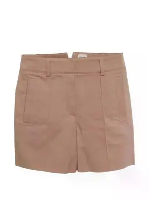 Hermès High-waisted Shorts With Zip Front And Welt Pockets