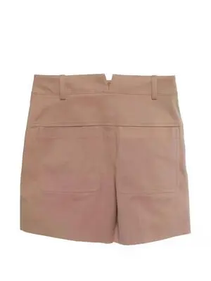 Hermès High-waisted Shorts With Zip Front And Welt Pockets