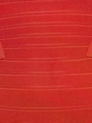 Herve Leger Bandage Rib-knit Midi Dress