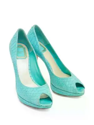 Dior Miss Python-embossed Pumps