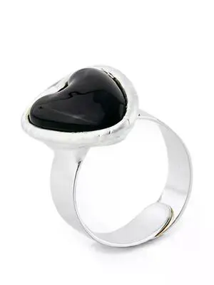 POISONED HEARTS Glass Heart Ring