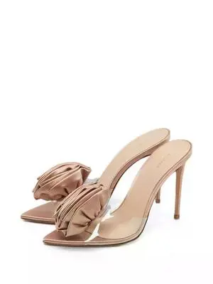 LE SILLA Rose Appliqué Sandals - Neutrals