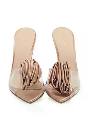 LE SILLA Rose Appliqué Sandals