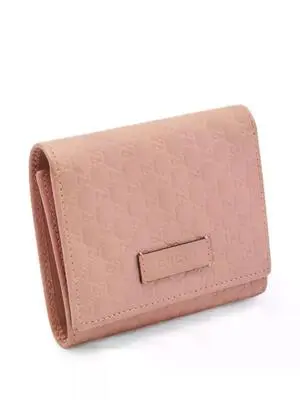 Gucci Microguccissima Trifold Wallet - Pink