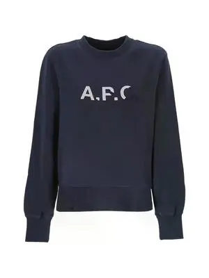 A.p.c. Logo Embroidered Sweater