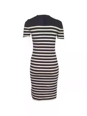 Ralph Lauren Striped Knitted Mini Dress - Blue