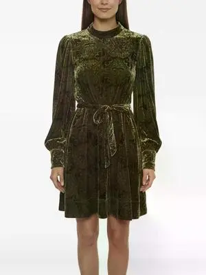 Barbour X Farm Rio Printed High Neck Mini Dress