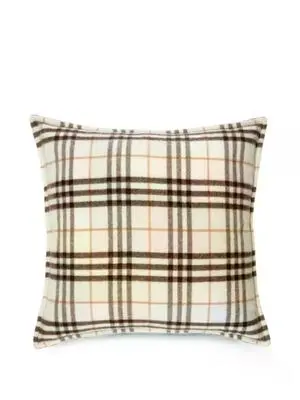 Burberry Check Cashmere Cushion Neutrals