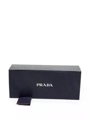 Prada Logo Pouch Leather Gloves