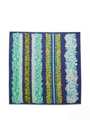 Missoni Floral-print Silk Scarf - Blue