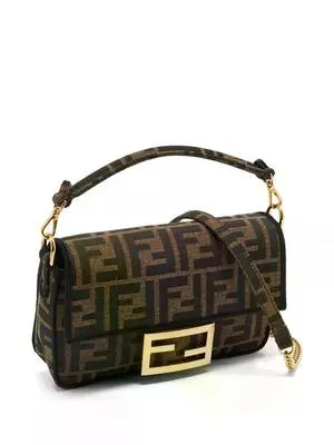 Fendi 2019 Zucca Baguette Mini Bag