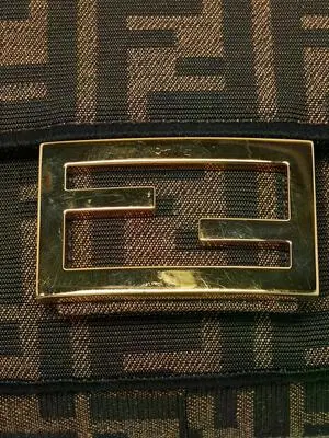 Fendi 2019 Zucca Baguette Mini Bag