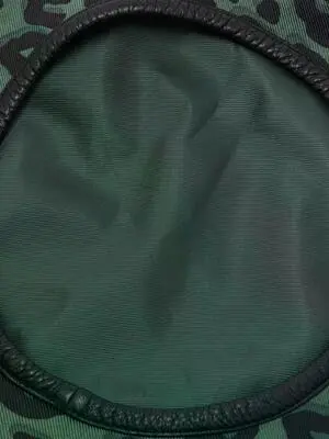 LOUIS VUITTON Silk Beret With Leopard Print And Logo Plaque