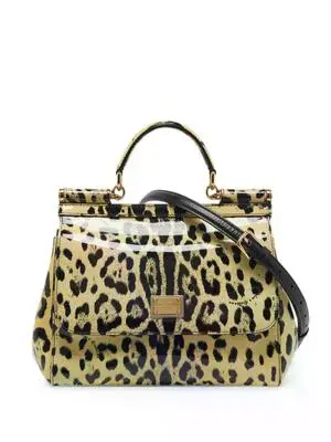Dolce & Gabbana Medium Sicily Leopard-print Tote Bag