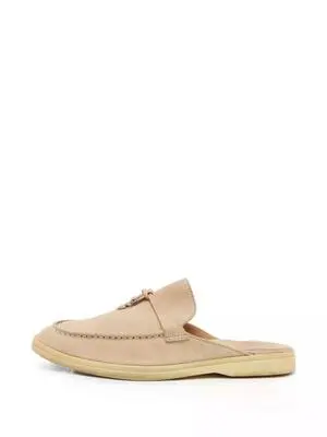 Loro Piana Babouche Charms Walk Mules - Neutrals