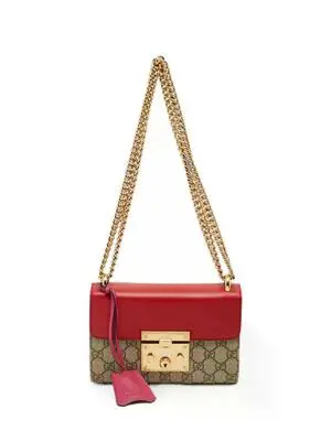 Gucci Small Padlock Shoulder Bag - Brown