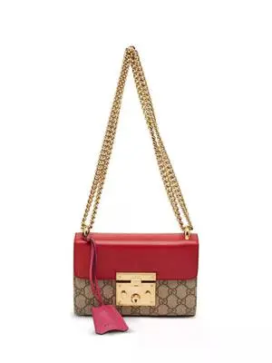 Gucci Gucci Small Padlock Shoulder Bag Brown
