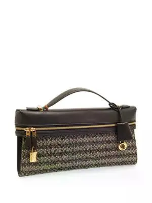 Loro Piana Extra L29 Tweed Clutch Bag