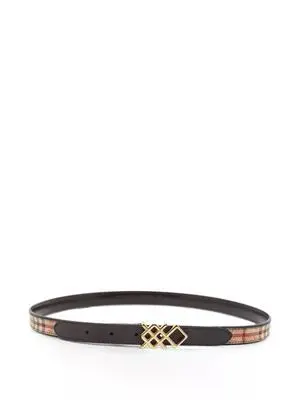 Burberry Haymarket Check Belt - Black
