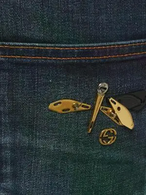 Gucci Embellished Boyfriend Jeans