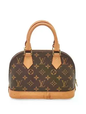 LOUIS VUITTON Monogram Canvas Alma Tote Bag - Brown