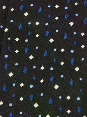 Giorgio Armani Geometric Jacquard Silk Neck Tie - Black