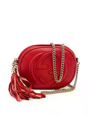 Gucci Soho Disco Tassel Crossbody Bag - Red