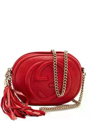 Gucci Soho Disco Tassel Crossbody Bag - Red