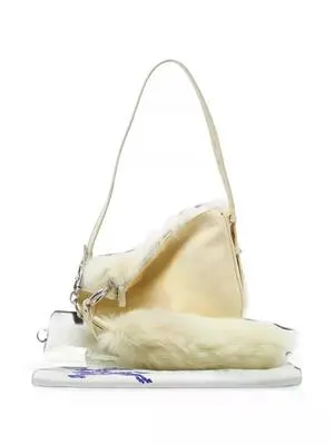 Burberry Knight Shearling Shoulder Bag