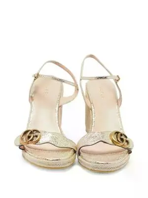 Gucci Gg Marmont Espadrille Wedge Sandals