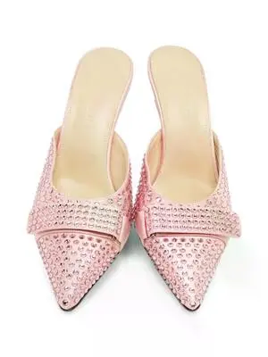 Mach & Mach Carrie Crystal-embellished Mules