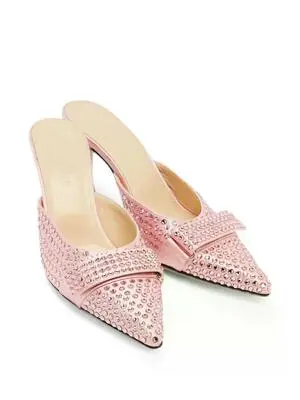 Mach & Mach Carrie Crystal-embellished Mules