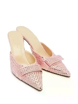 Mach & Mach Carrie Crystal-embellished Mules