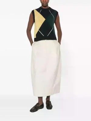 BEYOU Argyle Knit Sleeveless Vest