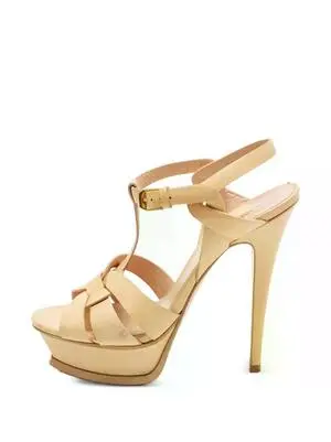 Saint Laurent Tribute Knotted Platform Sandals