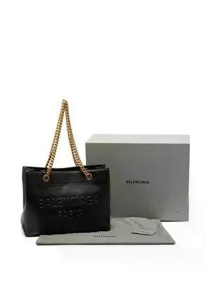 Balenciaga Logo Embossed Tote Bag