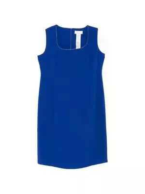 Marina Rinaldi Tabarin Crystal-trimmed Sleeveless Midi Dress - Blue