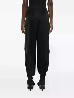 Andamane The Attico Pleated Ankle-tie Trousers - Black