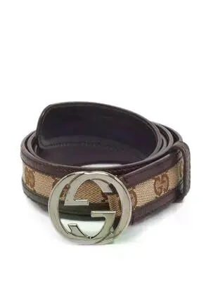 Gucci Interlocking G Canvas Belt
