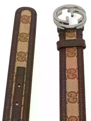 Gucci Interlocking G Canvas Belt