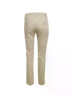 Brunello Cucinelli Beige Gabardine Straight-fit Trousers