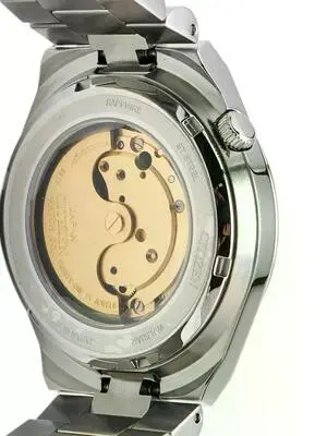 Citizen Automatic Stainless Steel Watch With Blue Dial - Green