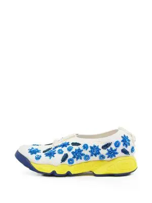 Dior Fusion Embellished Sneakers - White