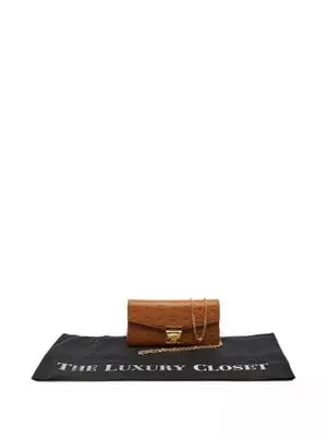 Mcm Patricia Laurel Lock Wallet On Chain