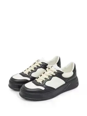 Gucci Jumbo Gg Motif Leather Lace-up Sneakers