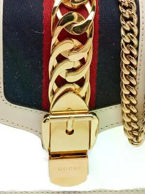 Gucci Mini Sylvie Web Shoulder Bag - Neutrals