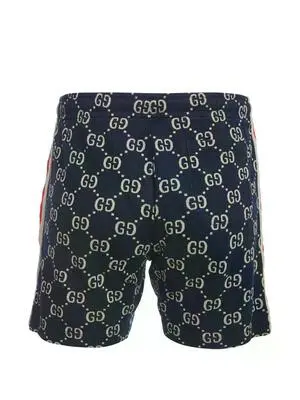 Gucci Gg Jacquard Web-stripe Shorts